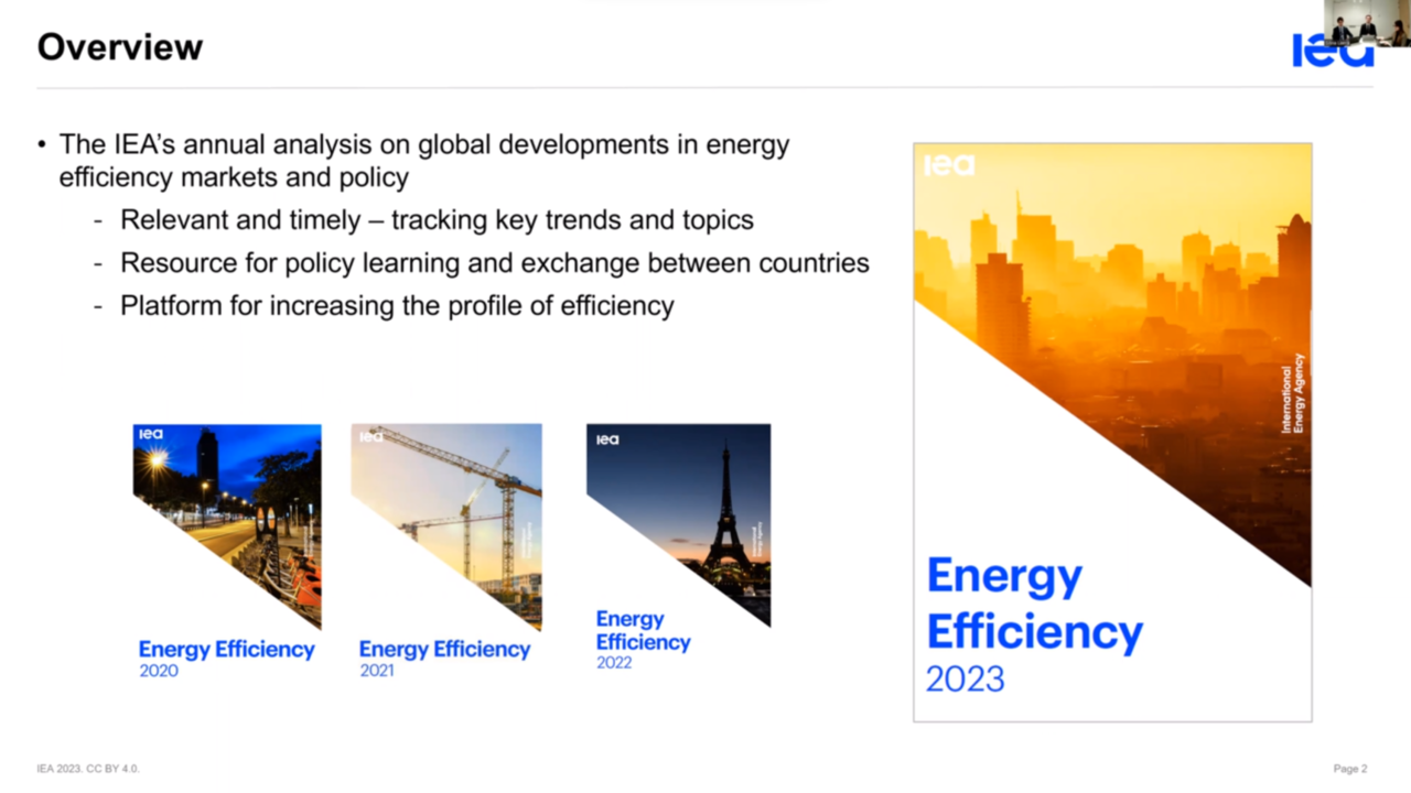 IEA's Energy Efficiency 2023 Report Seminar (EU-ASE & IEA event) - EU-ASE