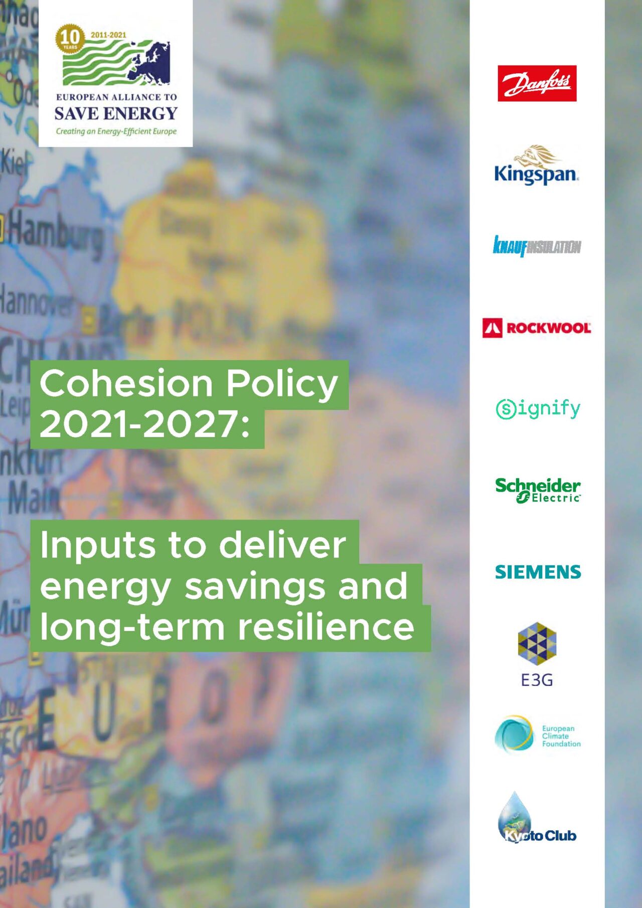 Cohesion Policy: Inputs to deliver energy savings and long-term ...