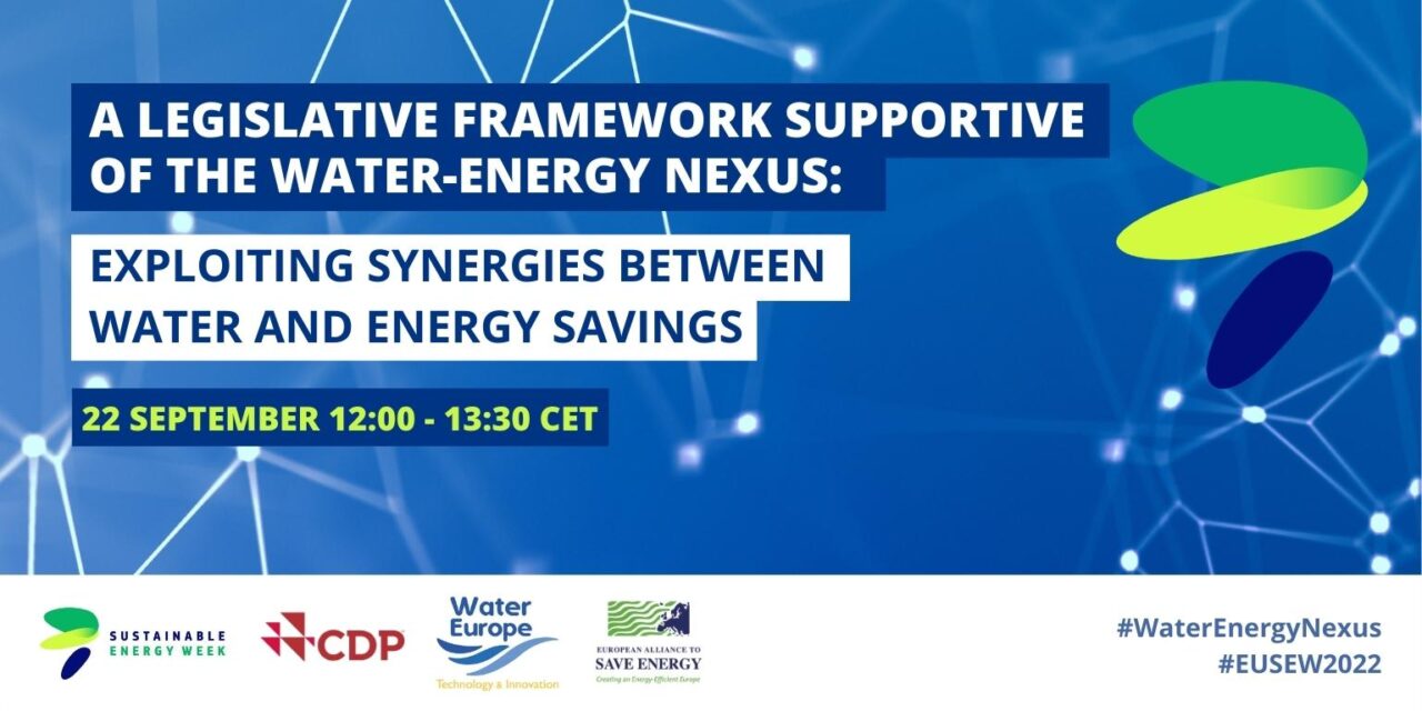 A legislative framework supportive of the water-energy nexus ...